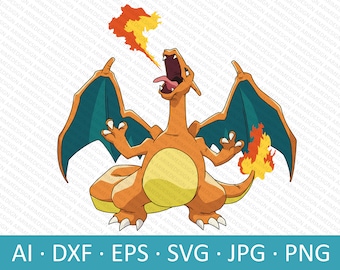 Charizard Cut File - Etsy UK