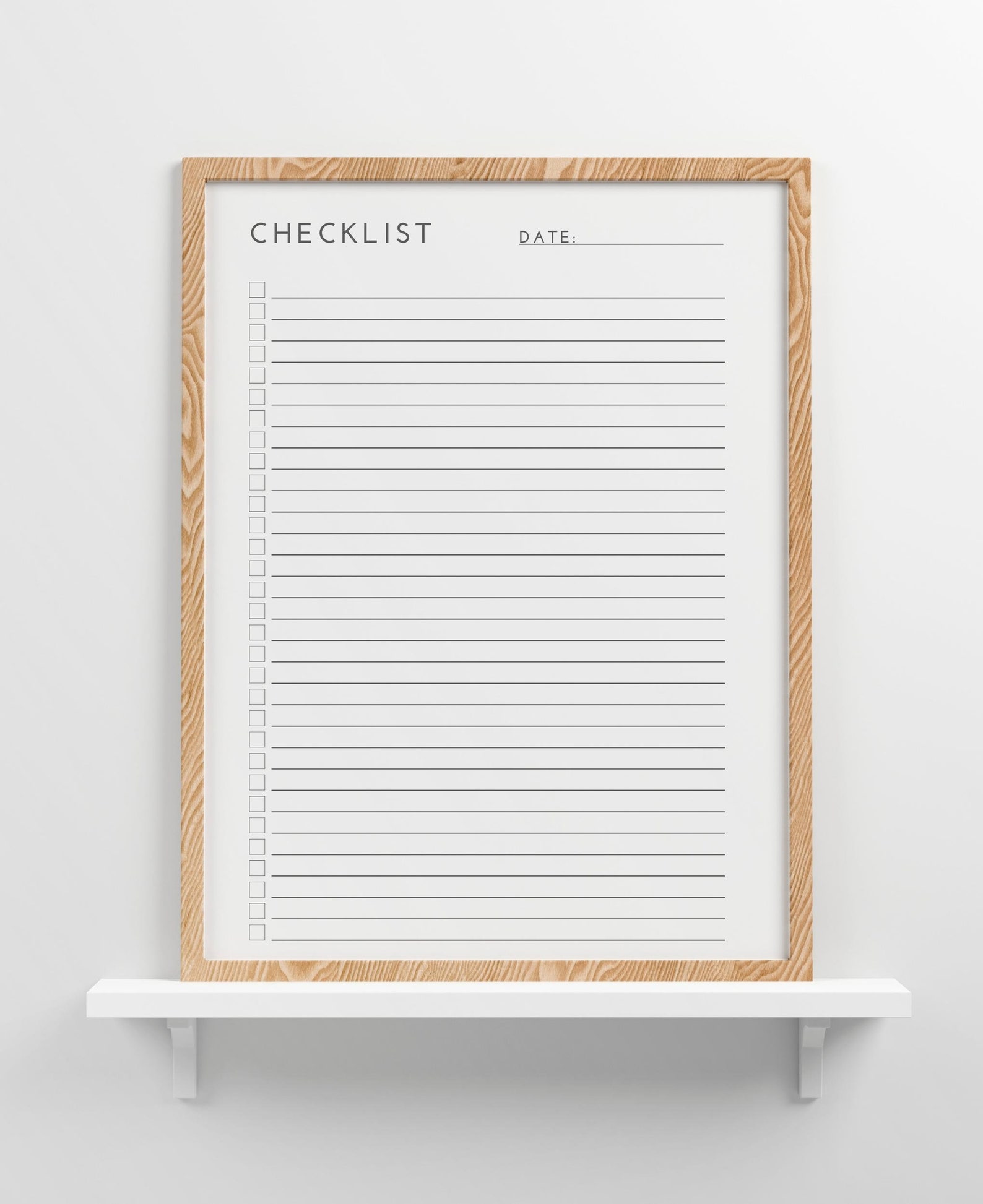Minimalist Checklist | Acrylic Board Checklist | Printable Checklist ...
