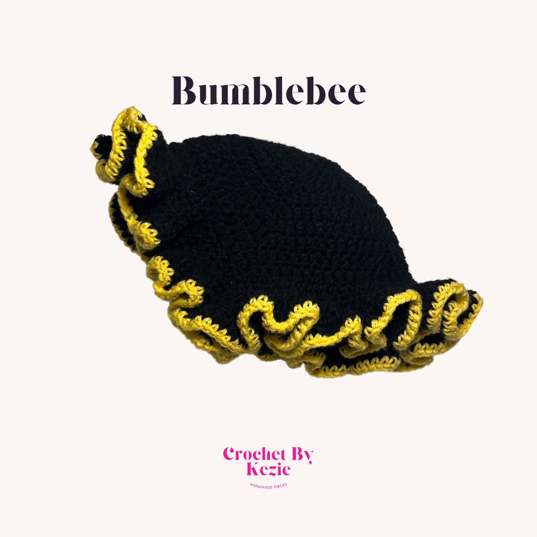 Crochet Bucket Hat-bumblebee - Etsy