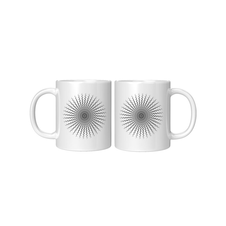 Trippy Sun Mug, Psychedelic Art Mug, Occult Gift, Esoteric Sun Design ...