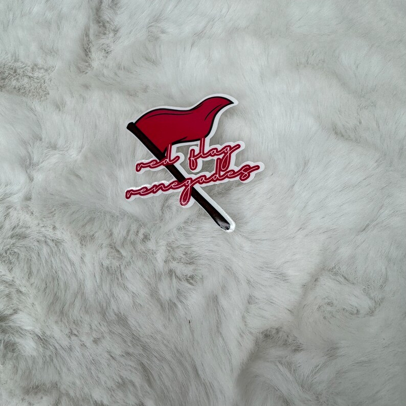 Red Flag Renegade Sticker | Red Flag Sticker | Bookish Sticker | Kindle ...