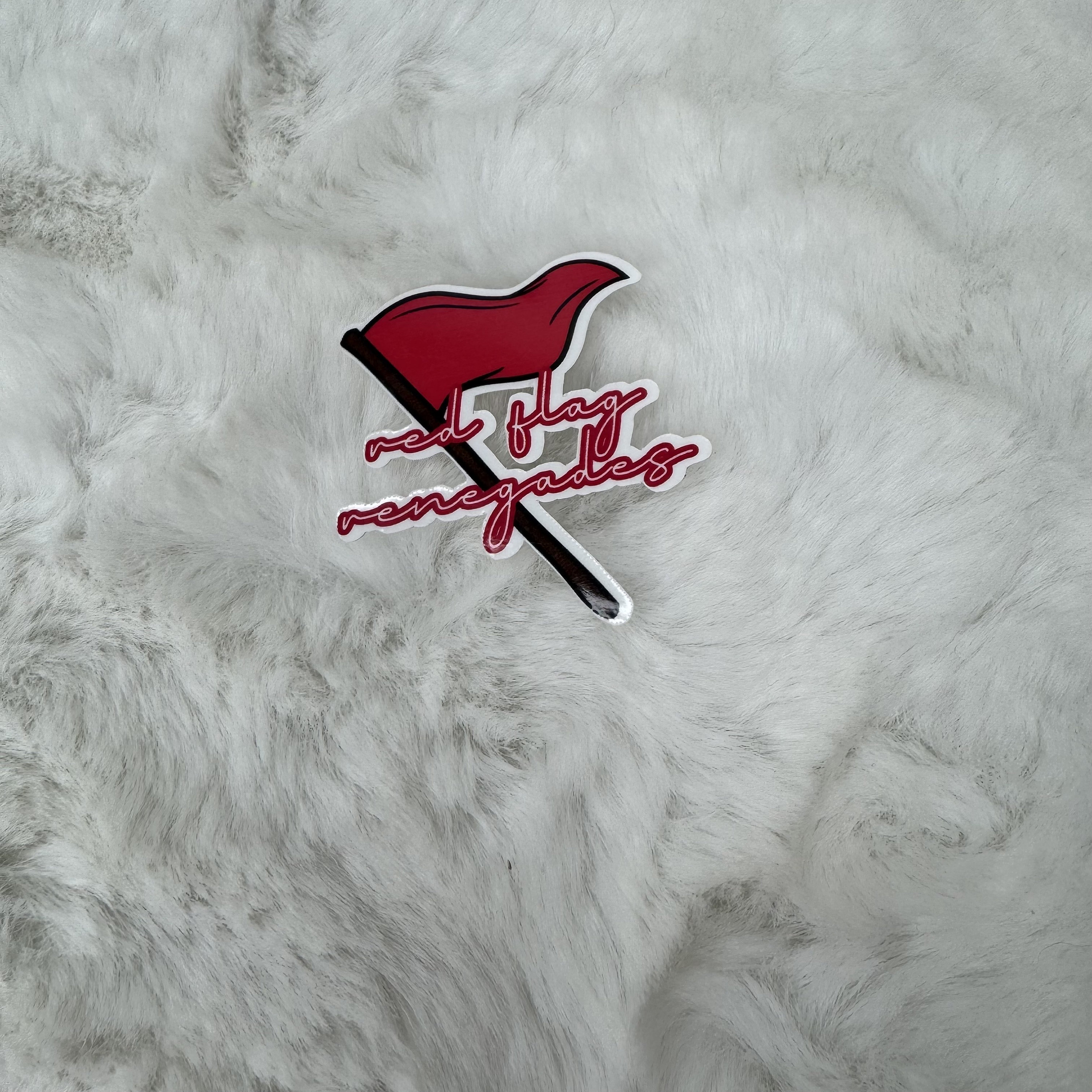 Red Flag Renegade Sticker | Red Flag Sticker | Bookish Sticker | Kindle ...