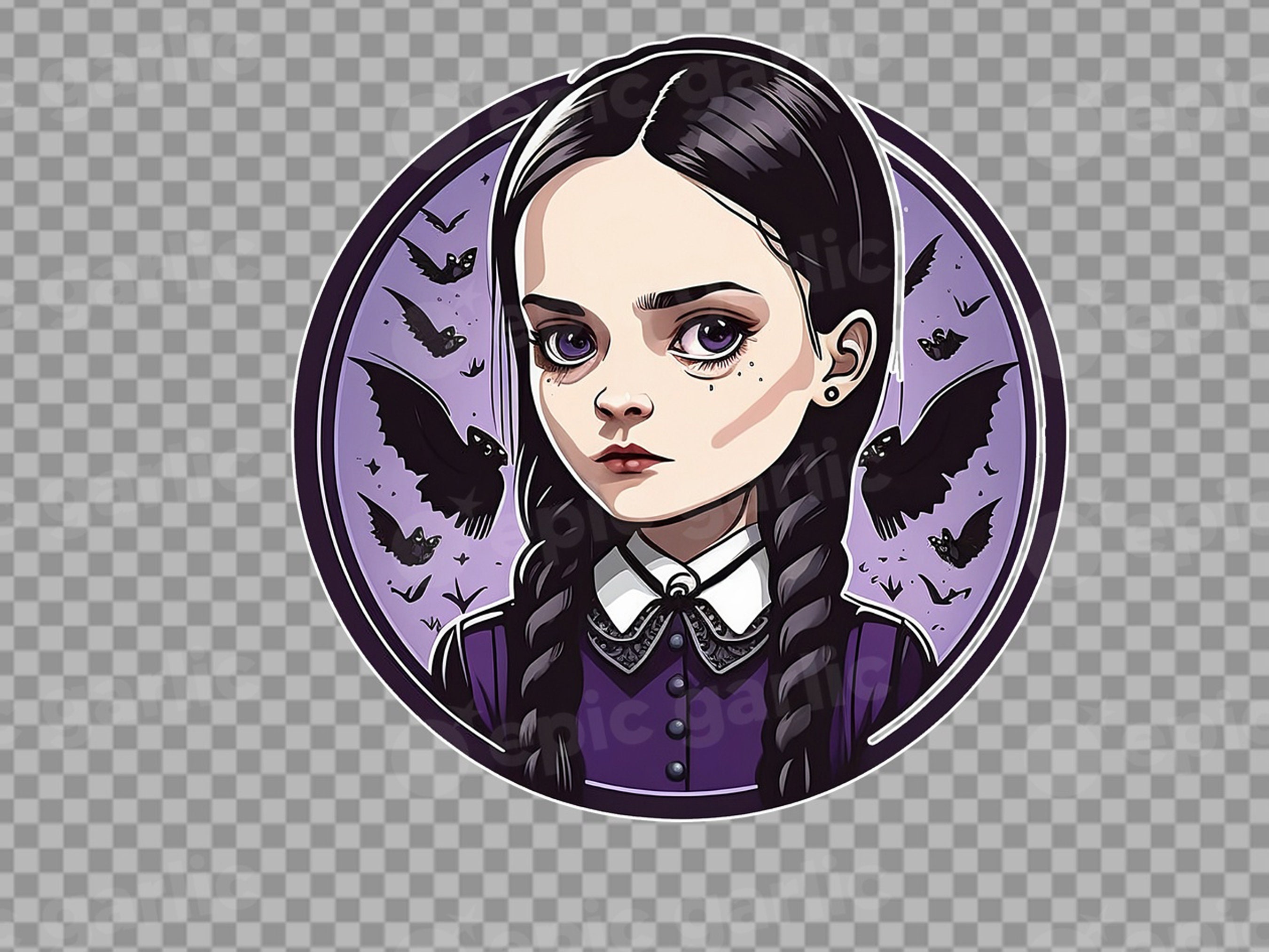 Wednesday Addams Png, Addams Family Png, Jenna Ortega Png, Digital ...