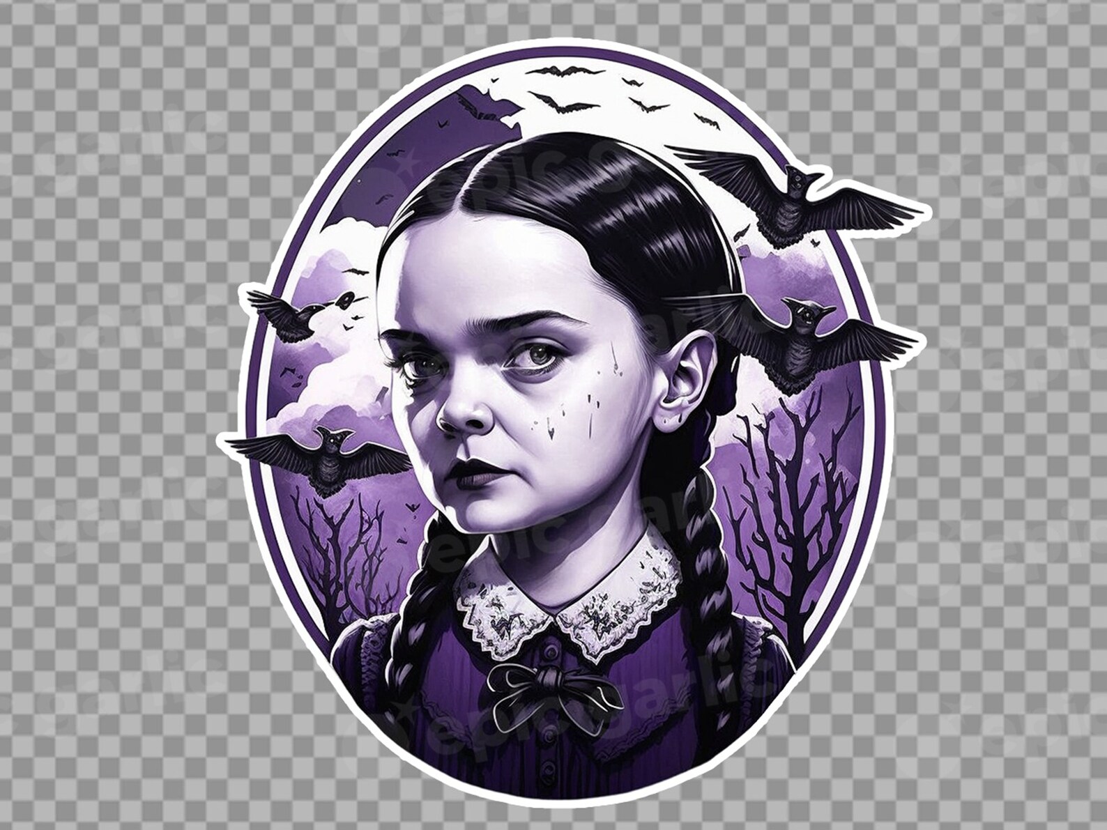 Wednesday Addams Png, Addams Family Png, Jenna Ortega Png, Digital ...