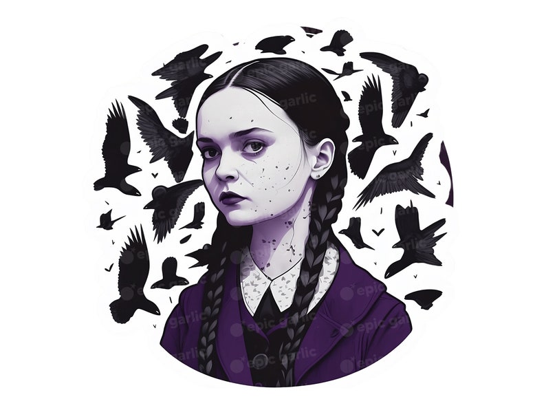 Wednesday Addams Png, Addams Family Png, Jenna Ortega Png, Digital ...