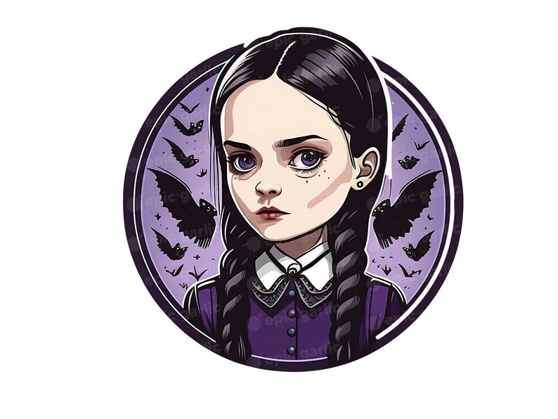 Wednesday Addams Png, Addams Family Png, Jenna Ortega Png, Digital ...