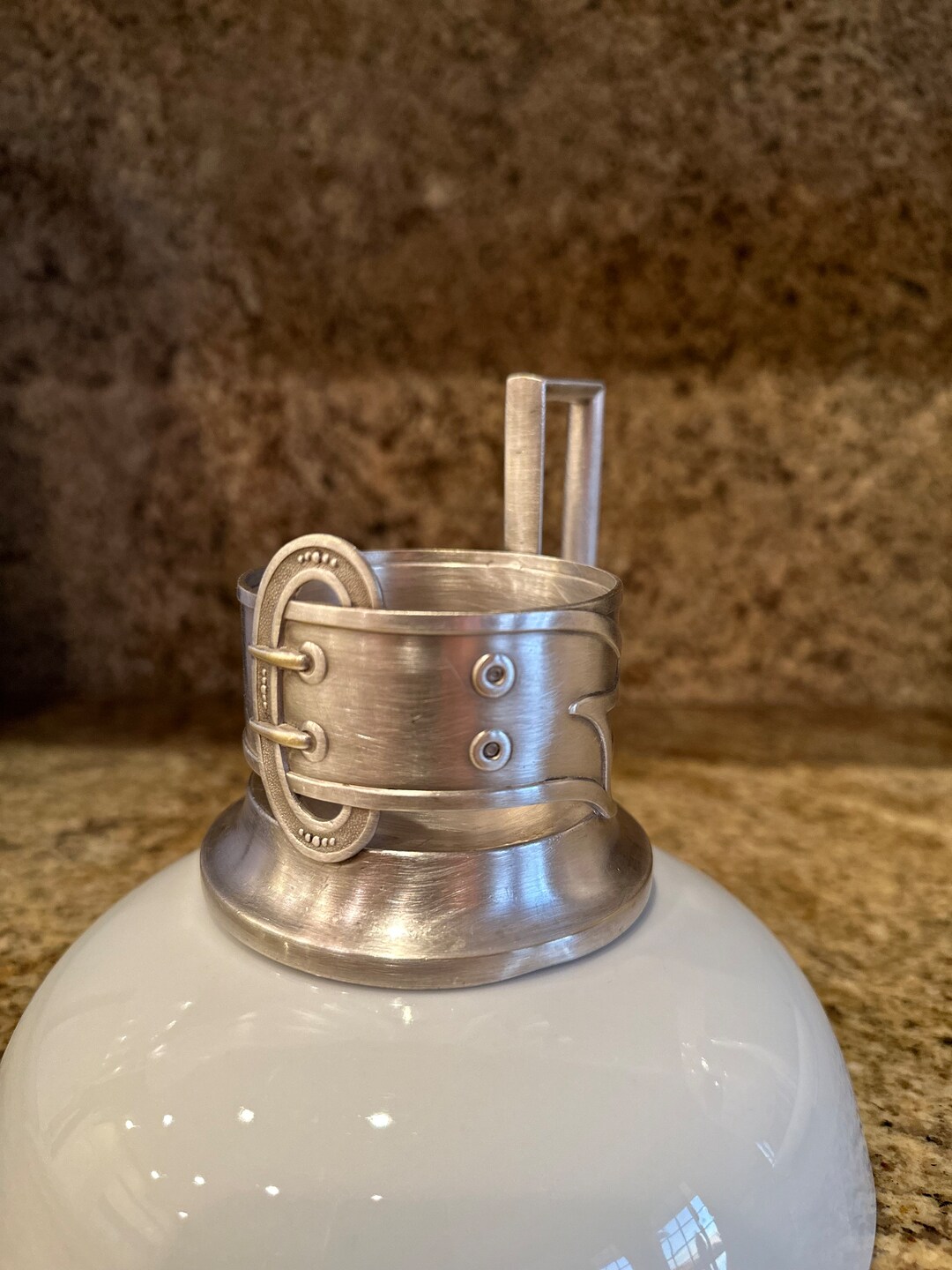 Warsaw Norblin Galvanized Silver Russian Tea/coffee Glass Holder - Etsy