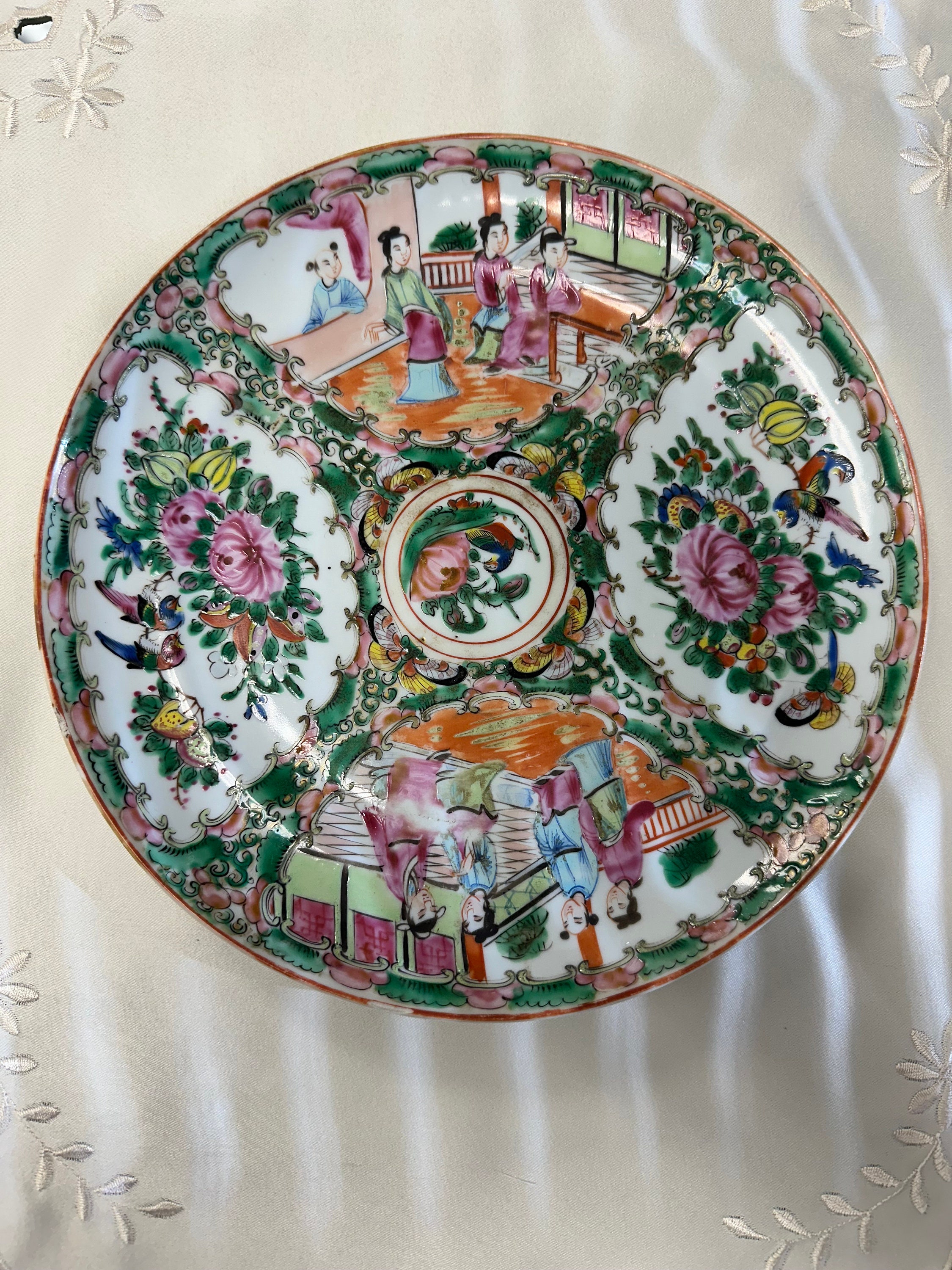 Antique, Vintage Chinese Export Rose Medallion Ten Inch Plate - Etsy