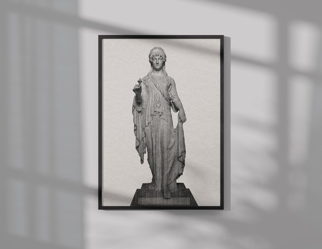 Elpis Statue Print Greek Goddess of Hope Greek Mythology Art Marble ...