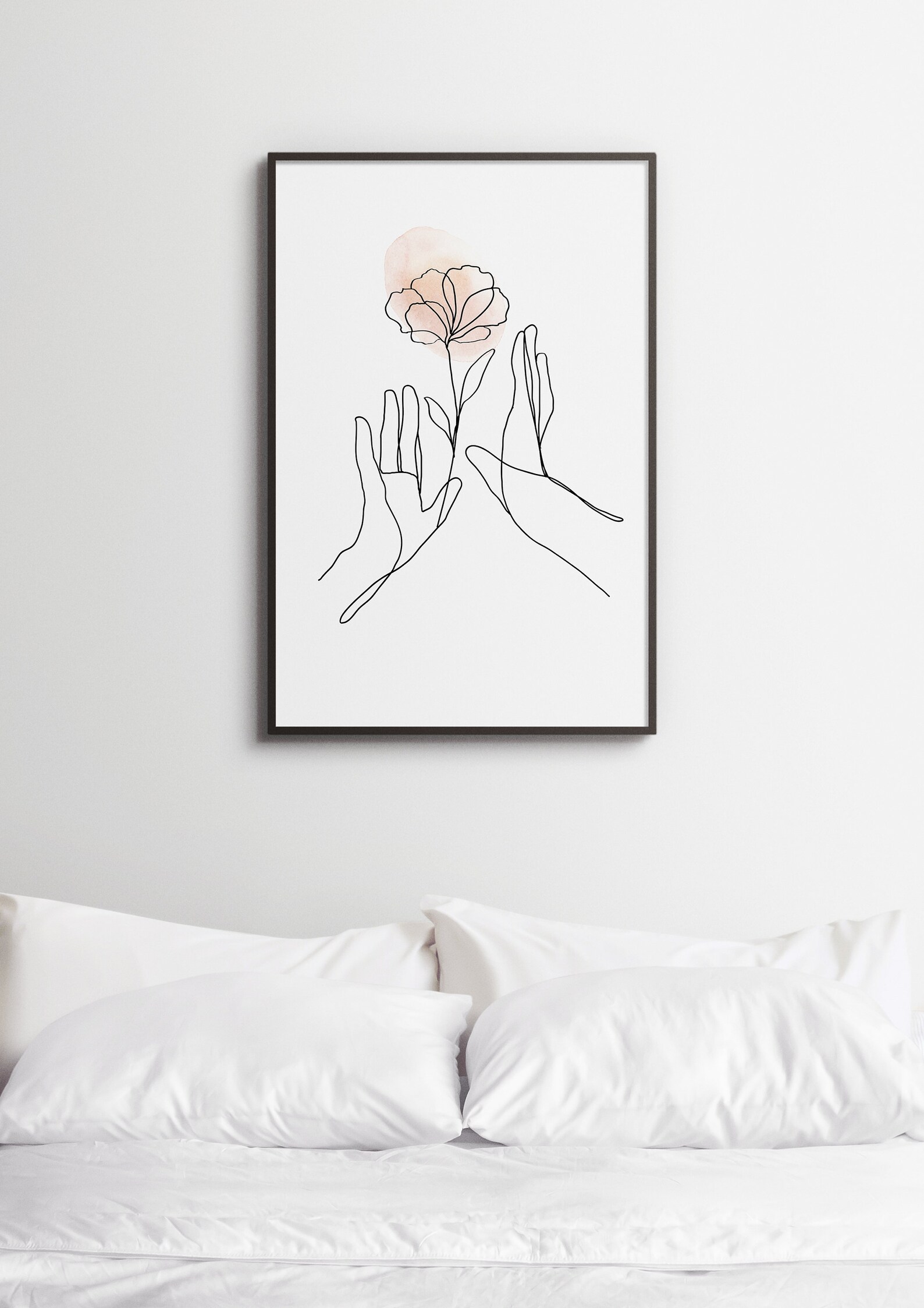 Minimalist Wall Art Set of 3 Neutral One Line Art Prints - Etsy