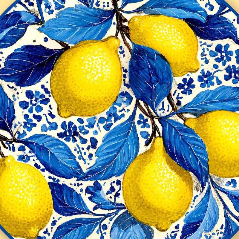 Ceramic Lemon Dinner Plates - Etsy