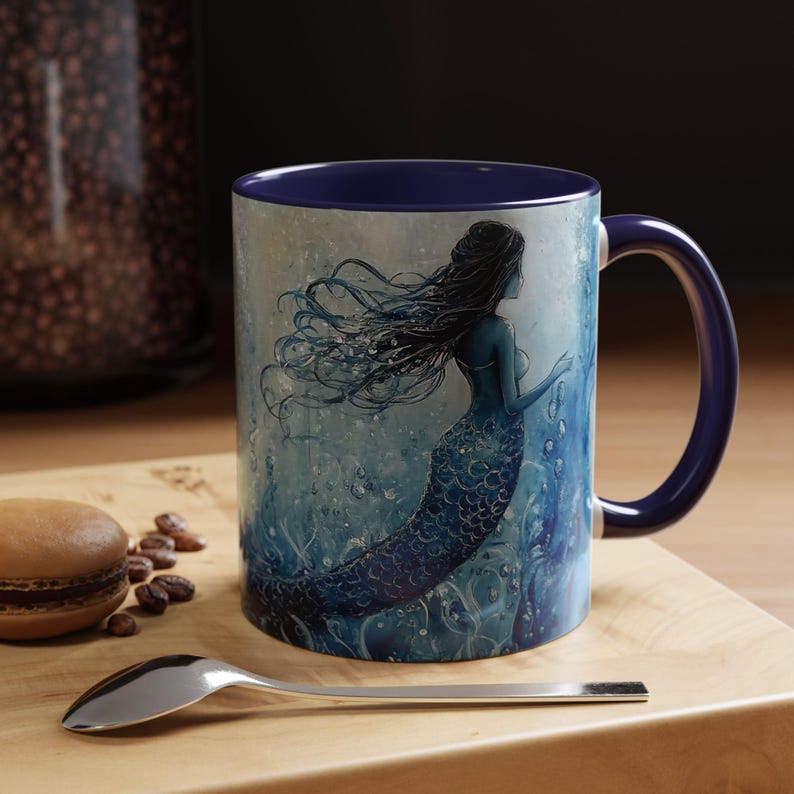 Mermaid Coffee Mug: Ocean Fantasy Ceramic Mug (11oz) - Etsy