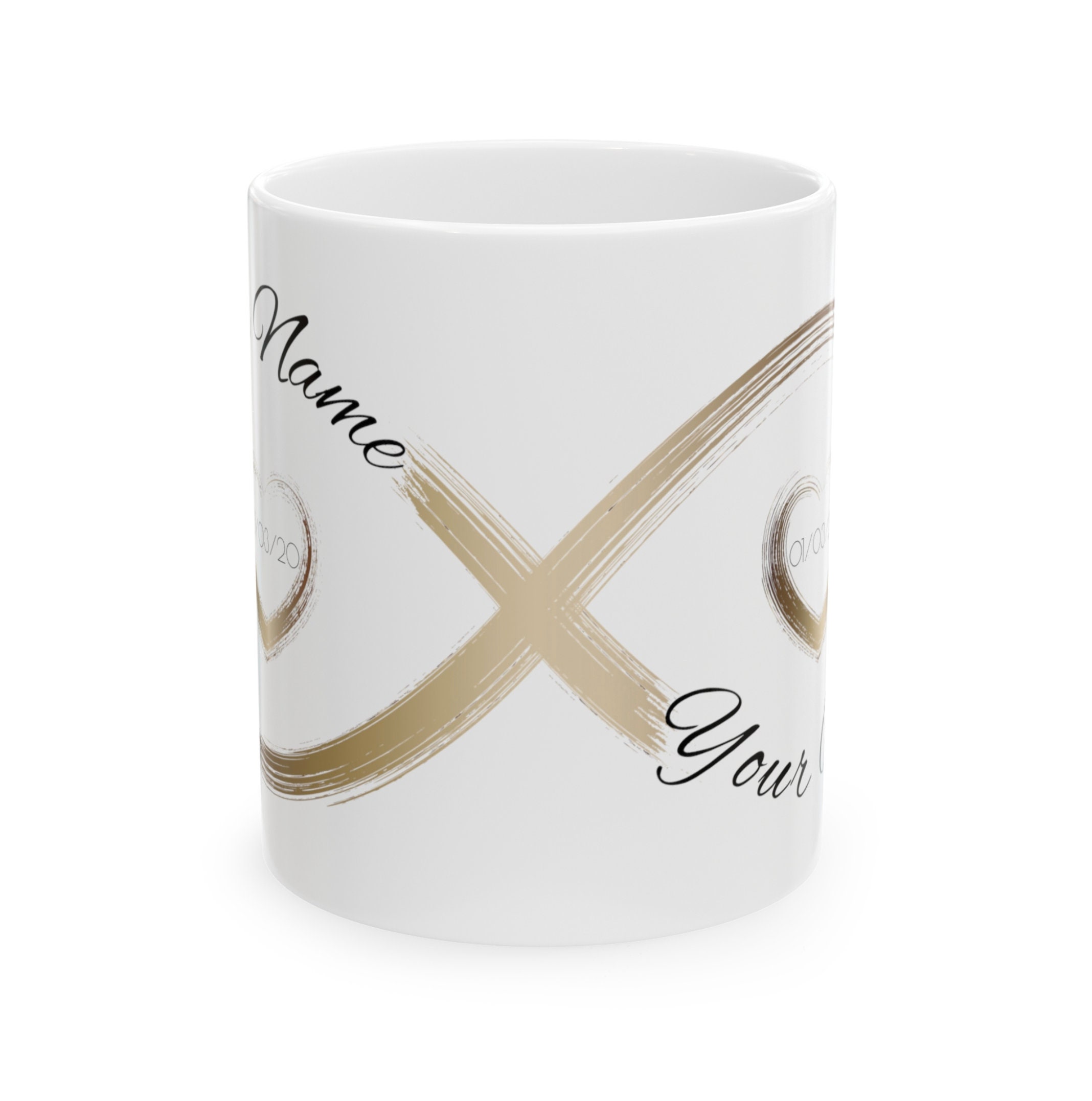 Personalized Infinity Symbol Mug With Custom Names Gift for Her, Custom ...