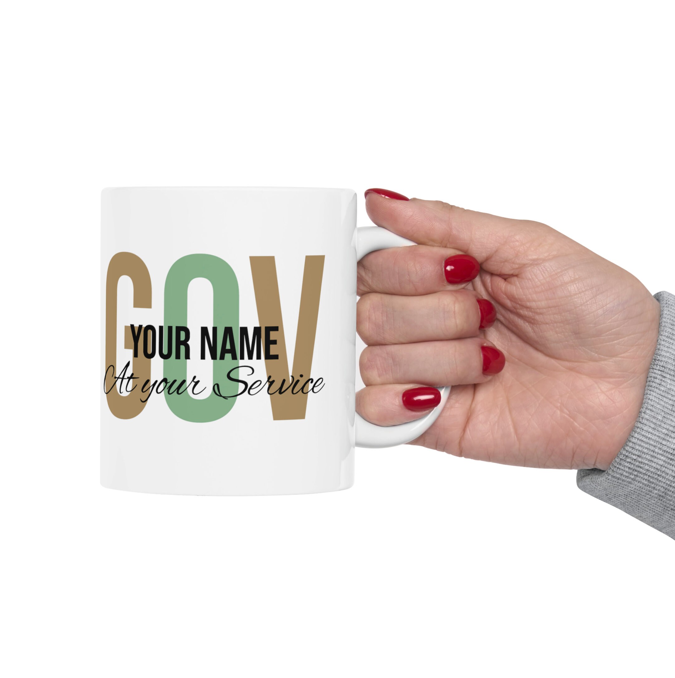Personalized 'gov' Coffee Mug: Gift for Government Official - Etsy