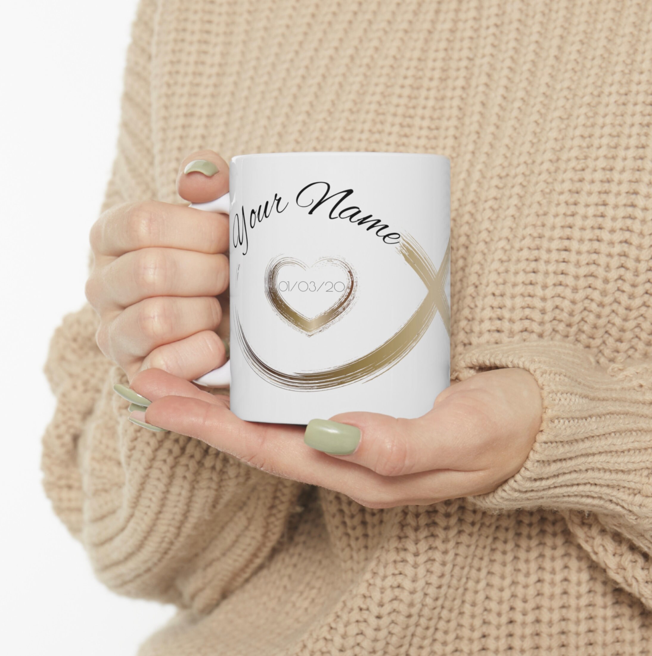 Personalized Infinity Symbol Mug With Custom Names Gift for Her, Custom ...