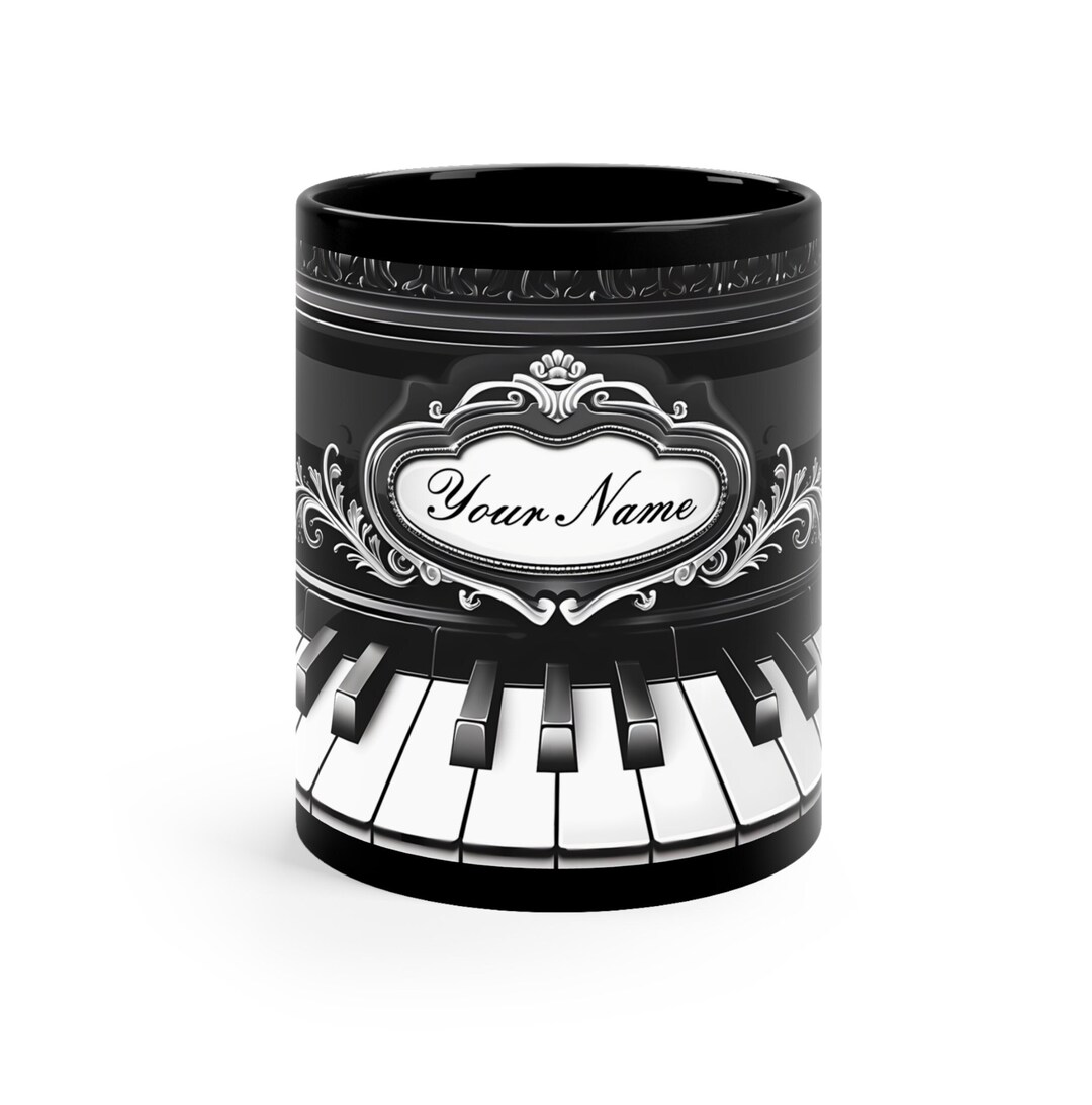 Personalized Piano Keyboard Mug: Music Lover Gift - Etsy