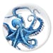 Enchanting Blue Octopus Decoware 10-inch Dinner Plate - Etsy