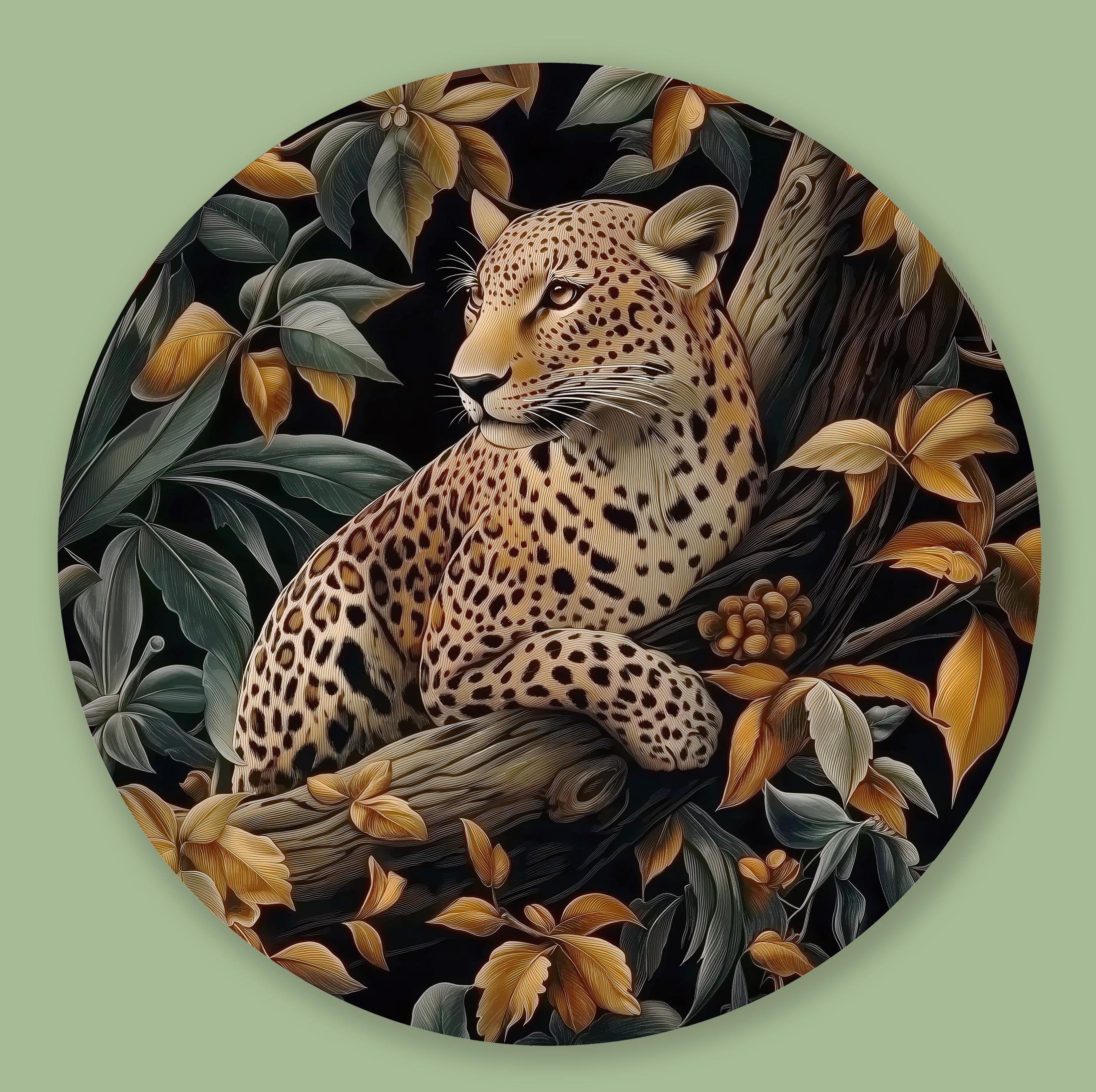 Leopard Jungle-themed Decorative Dinner Plate 10 Inches - Etsy