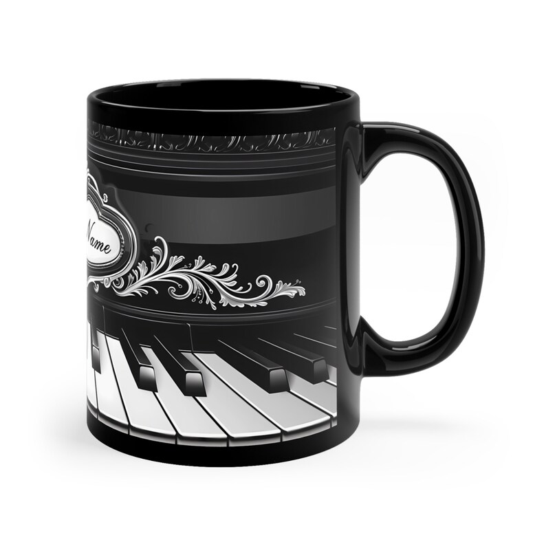 Personalized Piano Keyboard Mug: Music Lover Gift - Etsy