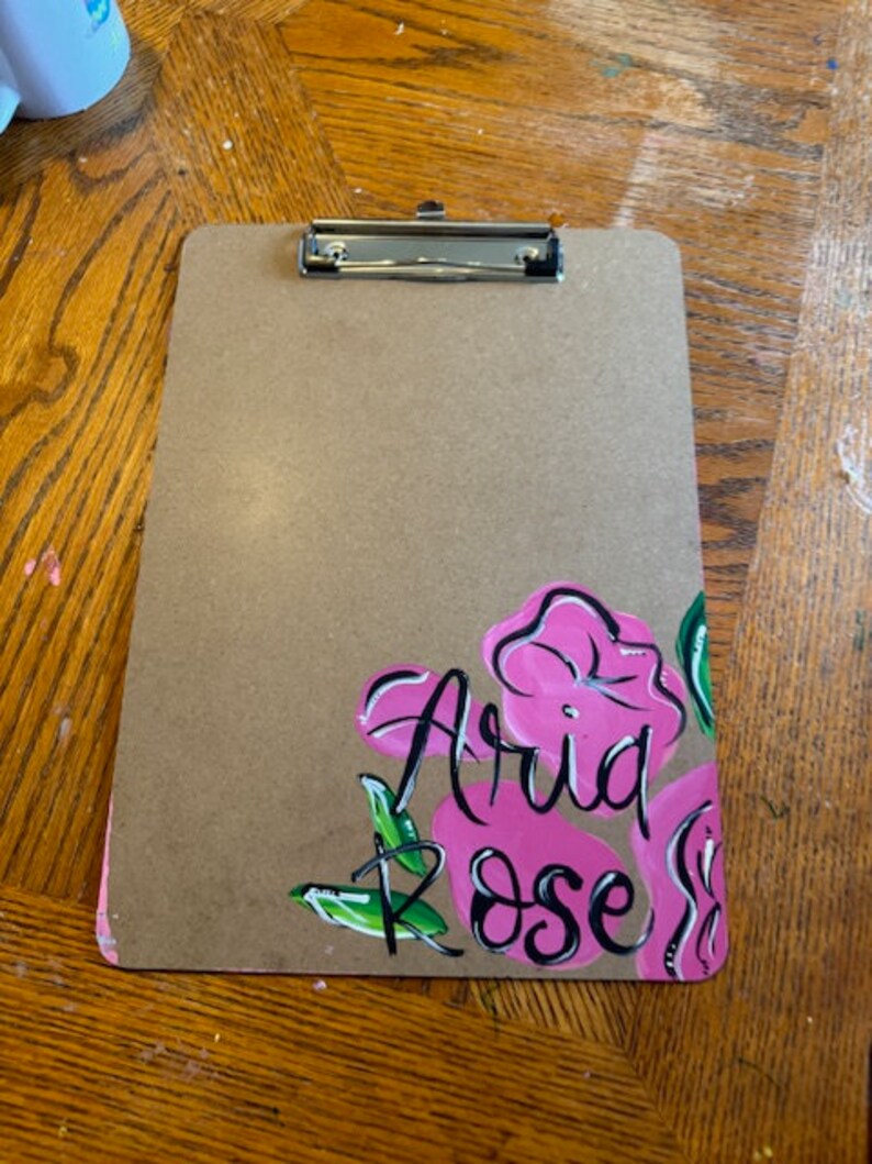 Painted Clipboards/ Floral Clipboards/ Custom - Etsy