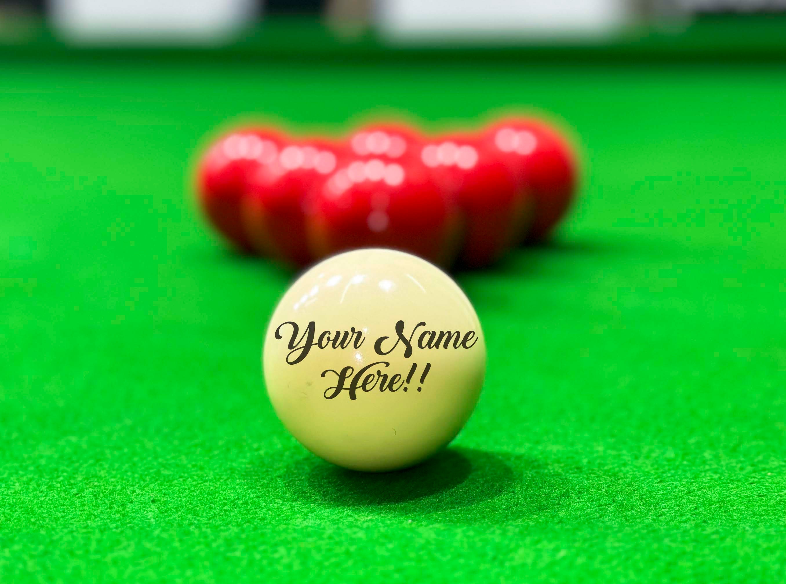 Personalized Cue Balls