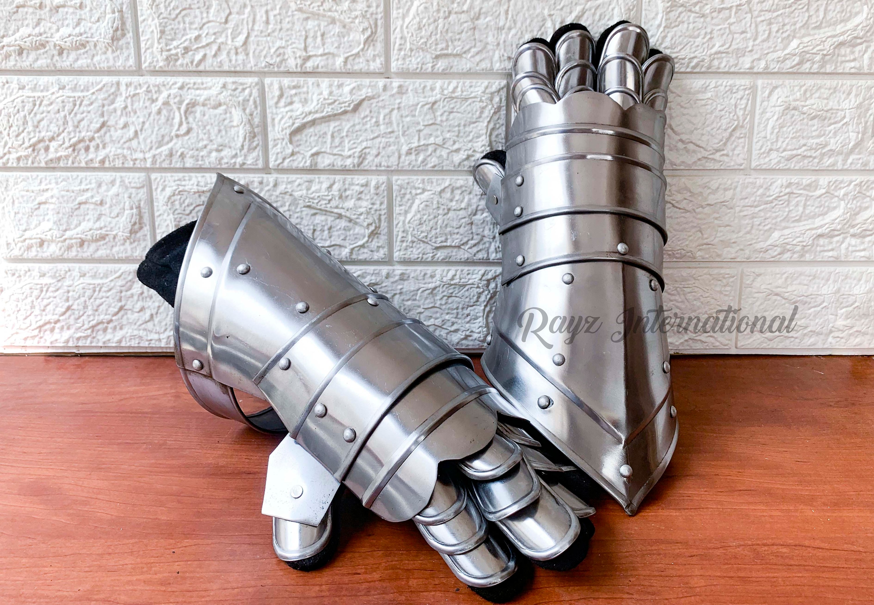 Knight Gauntlets Medieval Knight Armor Gloves Handmade Arm - Etsy