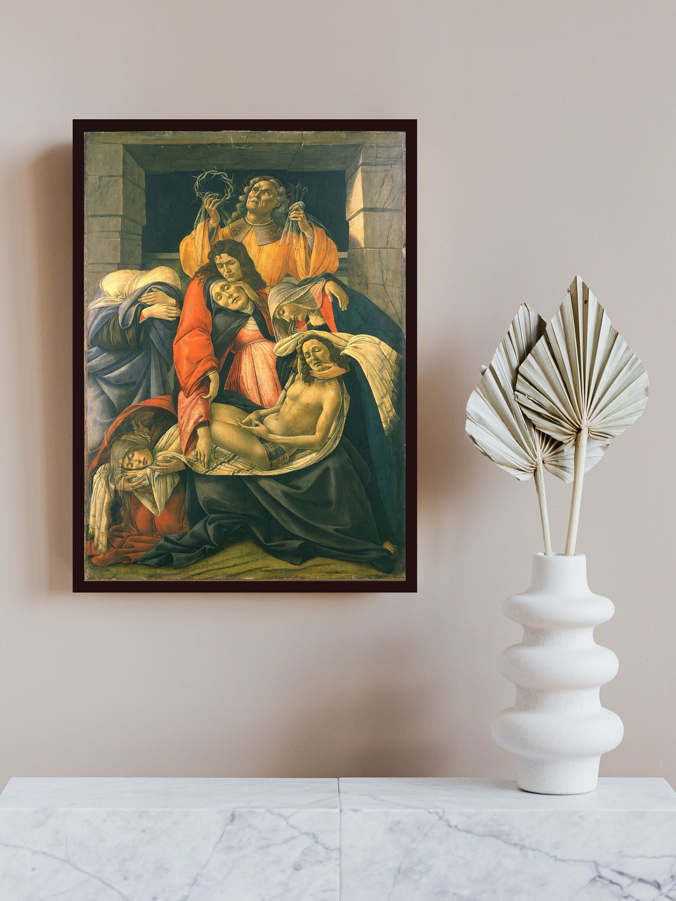 The Lamentation Over the Dead Christ, Botticelli, Catholic Art Print, Religious Wall Art ...