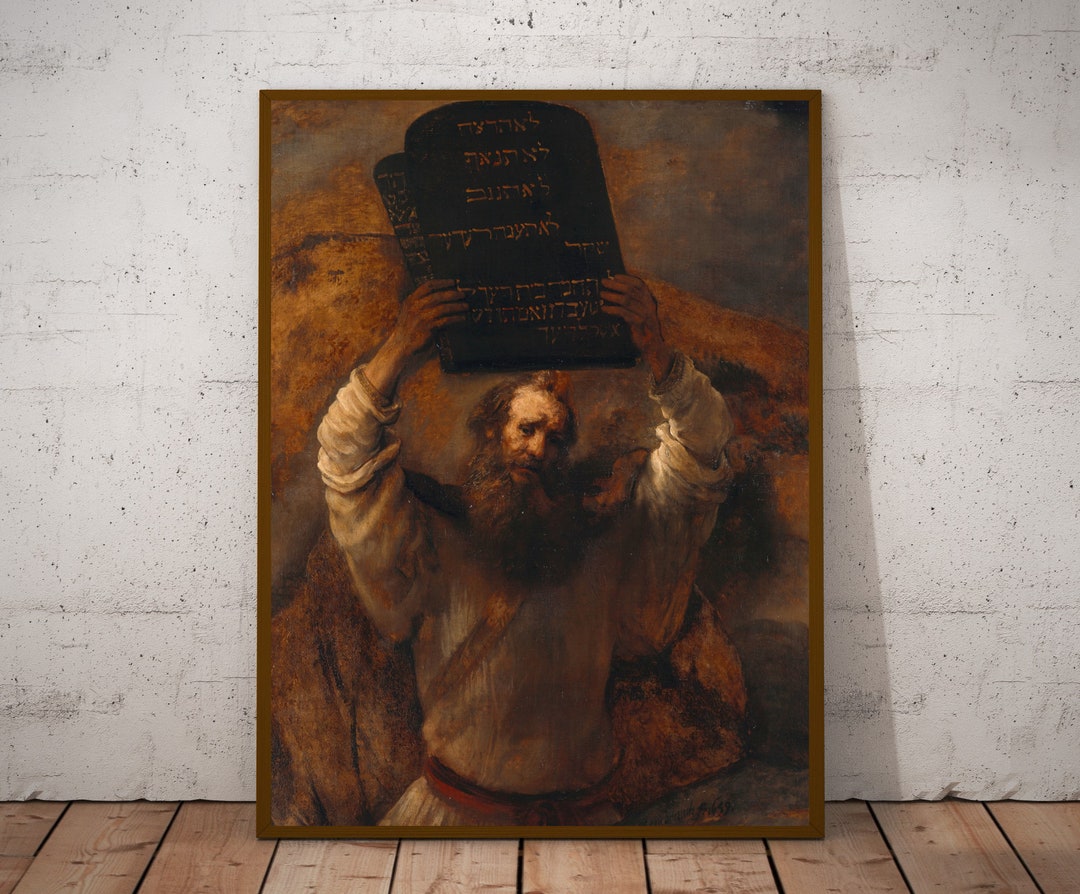 Moses Smashing the Tablets of the Law, Catholic Art, Religious Wall Art ...