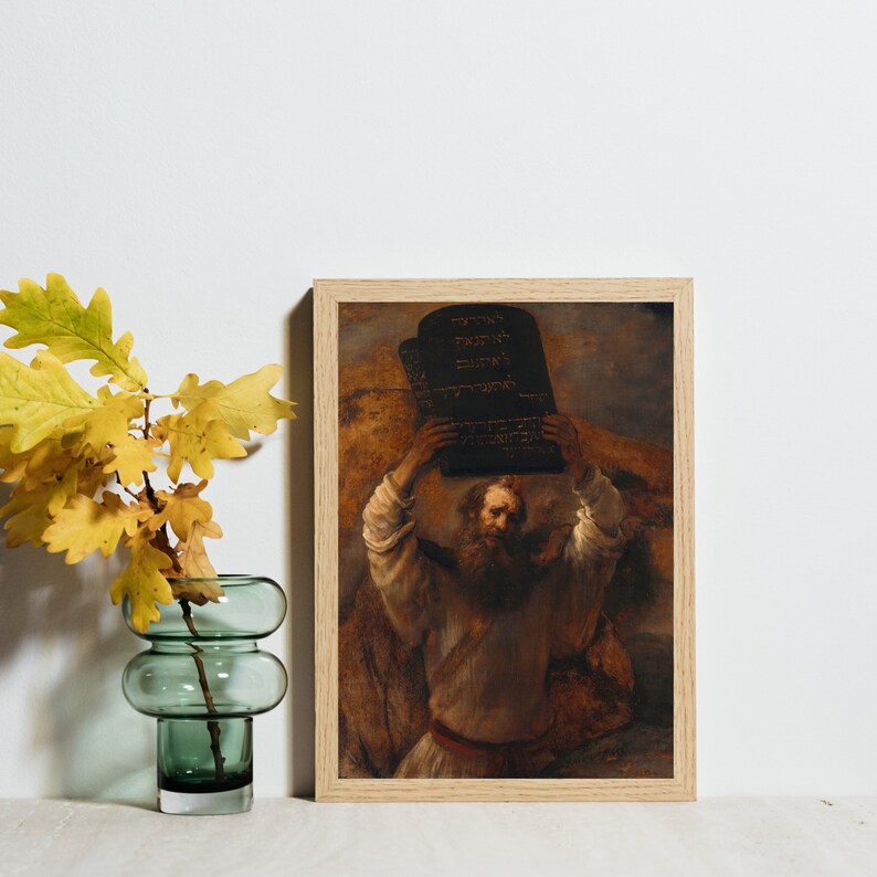 Moses Smashing the Tablets of the Law, Catholic Art, Religious Wall Art ...