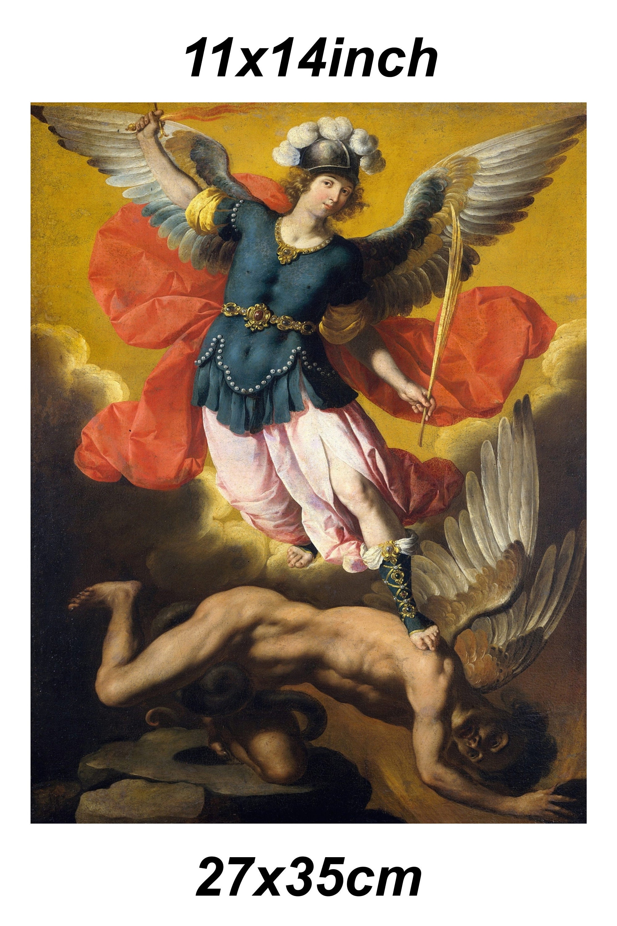 Saint Michael Archangel, Religious Wall Art, Catholic Christian Art ...