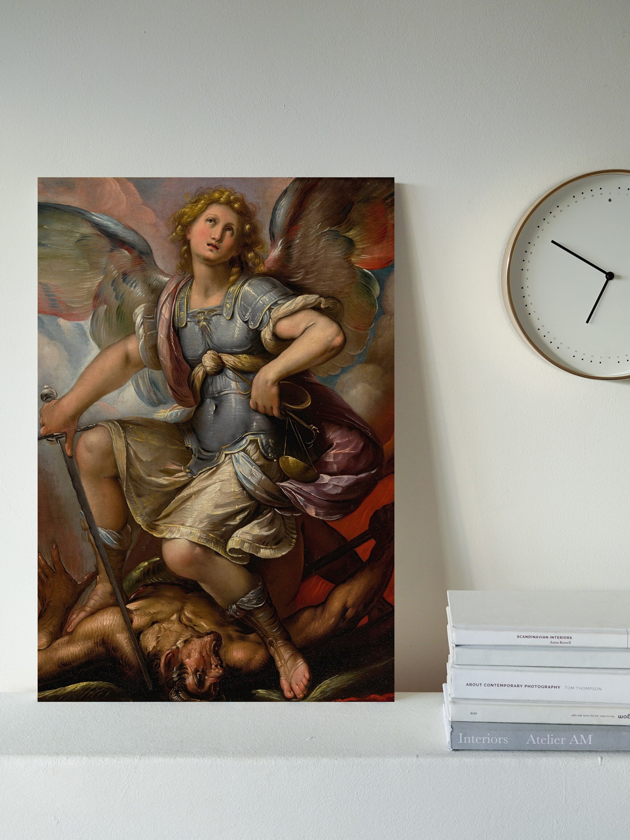 Saint Michael Archangel, Catholic Art, Religious Wall Art, Spiritual ...