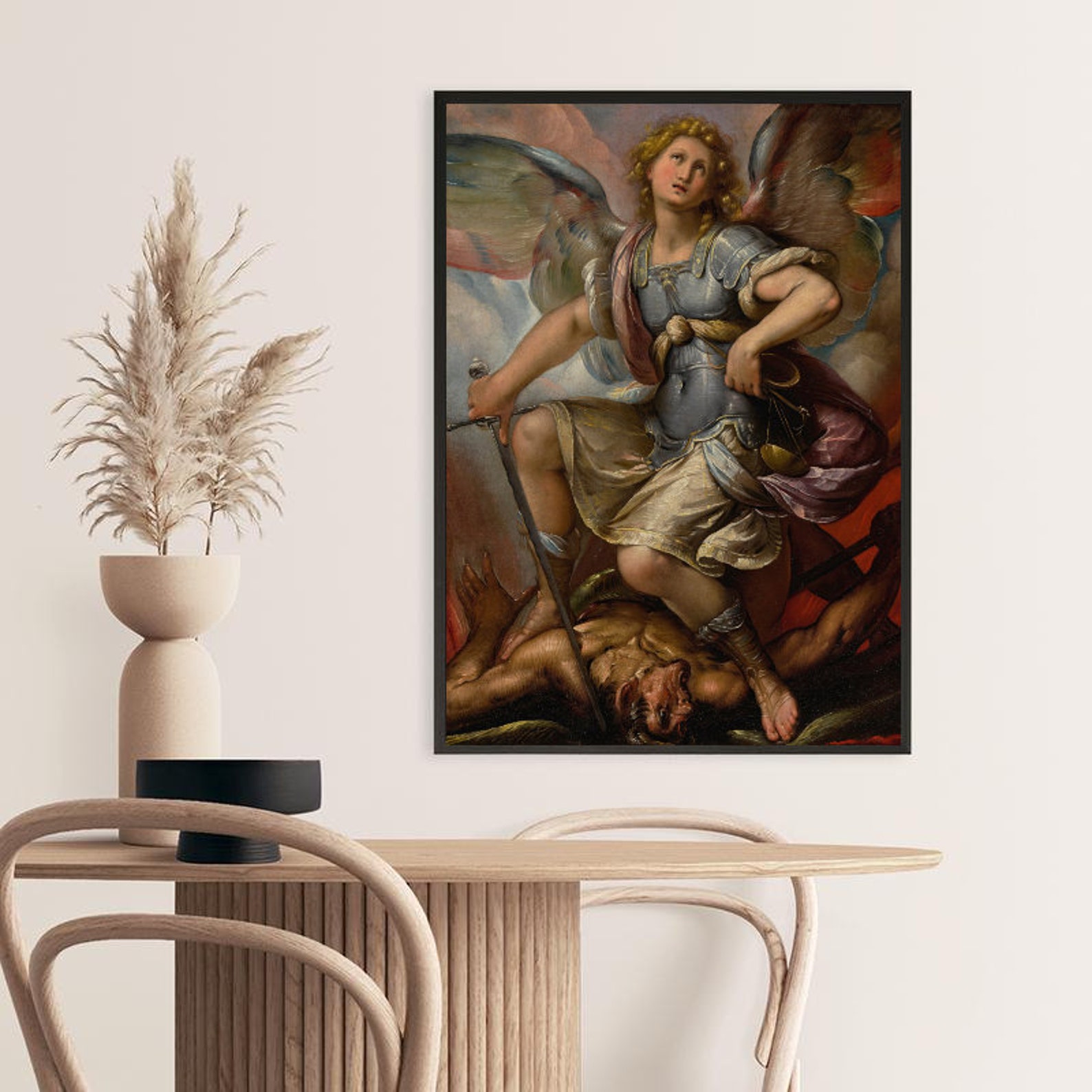 Saint Michael Archangel, Catholic Art, Religious Wall Art, Spiritual ...