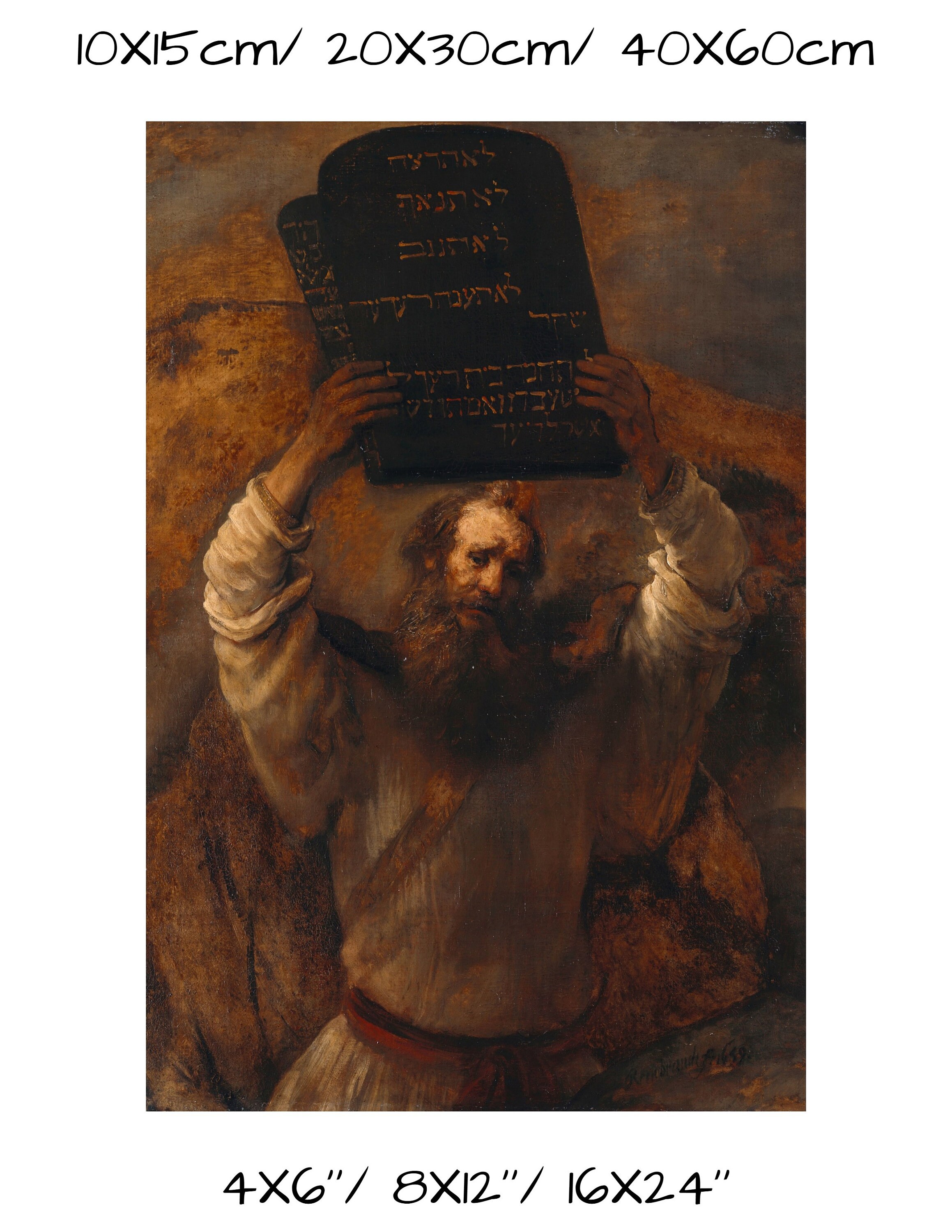Moses Smashing the Tablets of the Law, Catholic Art, Religious Wall Art ...