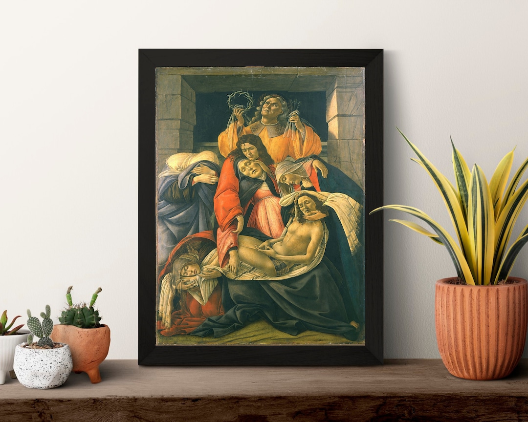 The Lamentation Over the Dead Christ, Botticelli, Catholic Art Print, Religious Wall Art ...