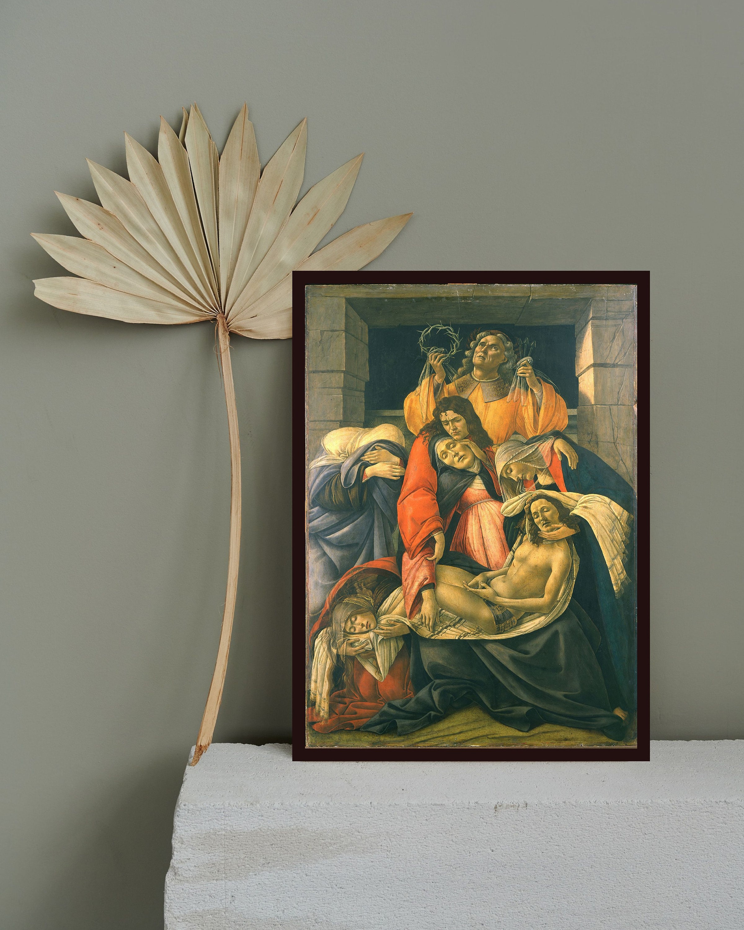 The Lamentation Over the Dead Christ, Botticelli, Catholic Art Print ...