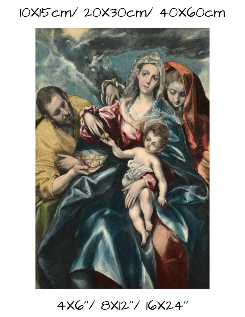 Die Heilige Familie mit Maria Magdalena von El Greco - Etsy.de