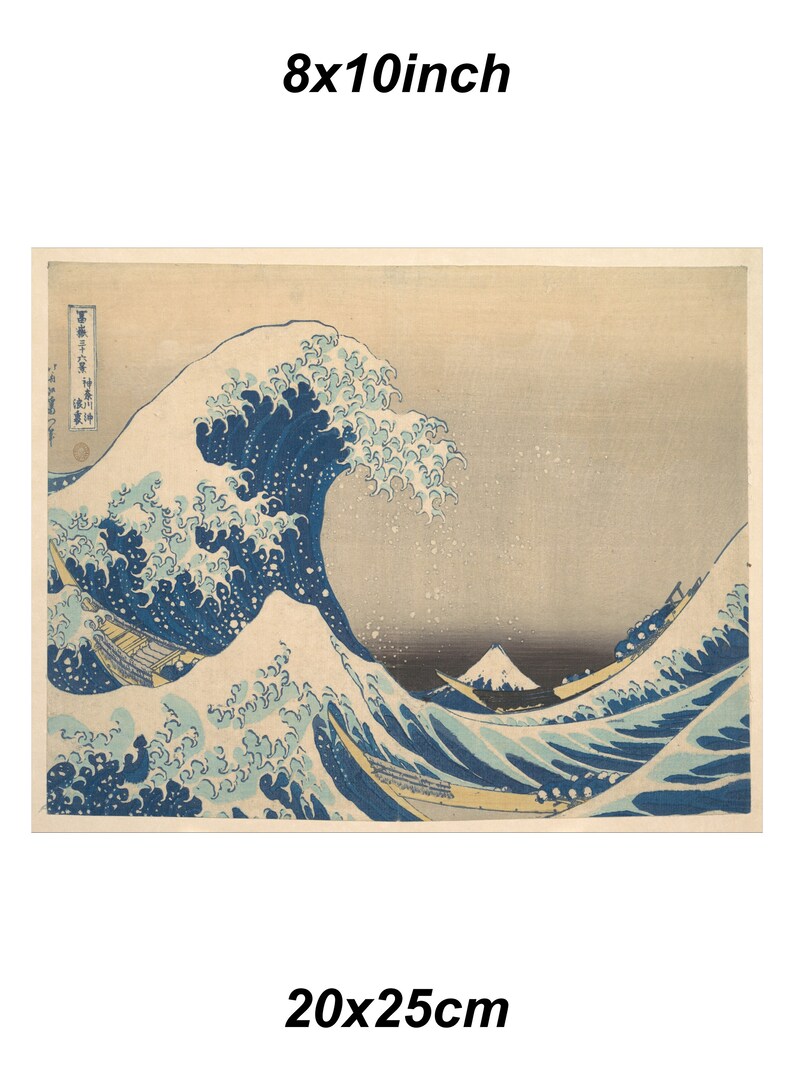 The Great Wave, Hokusai, Vintage Japanese Art, Vintage Illustration ...