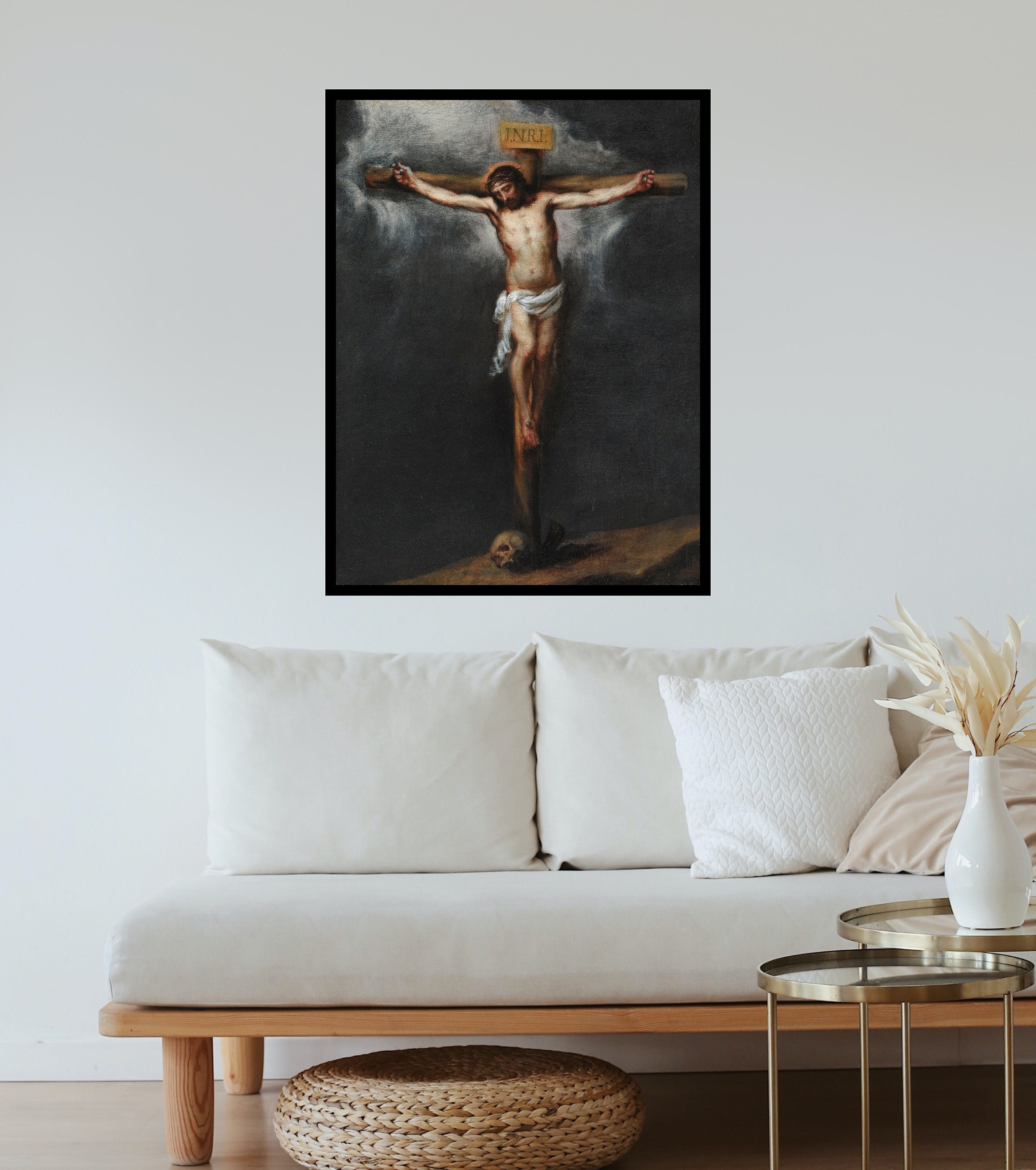 The Crucifixion, Catholic Christian Art, Religious Wall Art, Spiritual ...