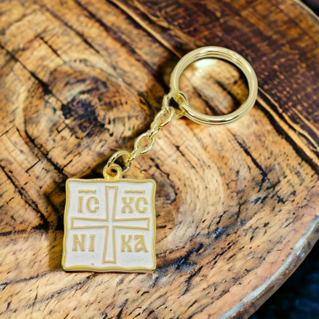 Religious Keychain Christian Byzantine Keyring Handmade Gifts ...