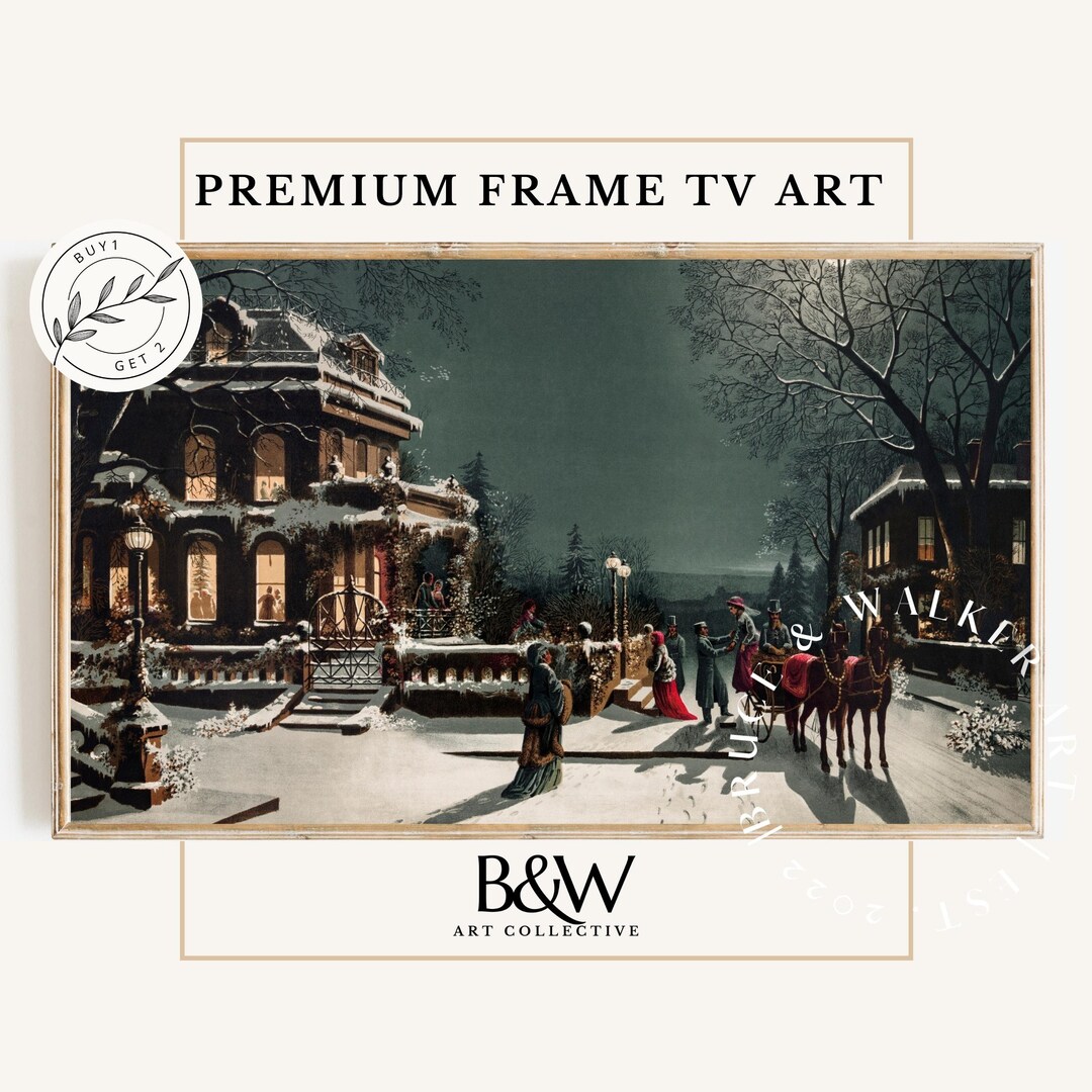 Frame TV Christmas Art | Christmas Night Samsung Frame TV Art ...