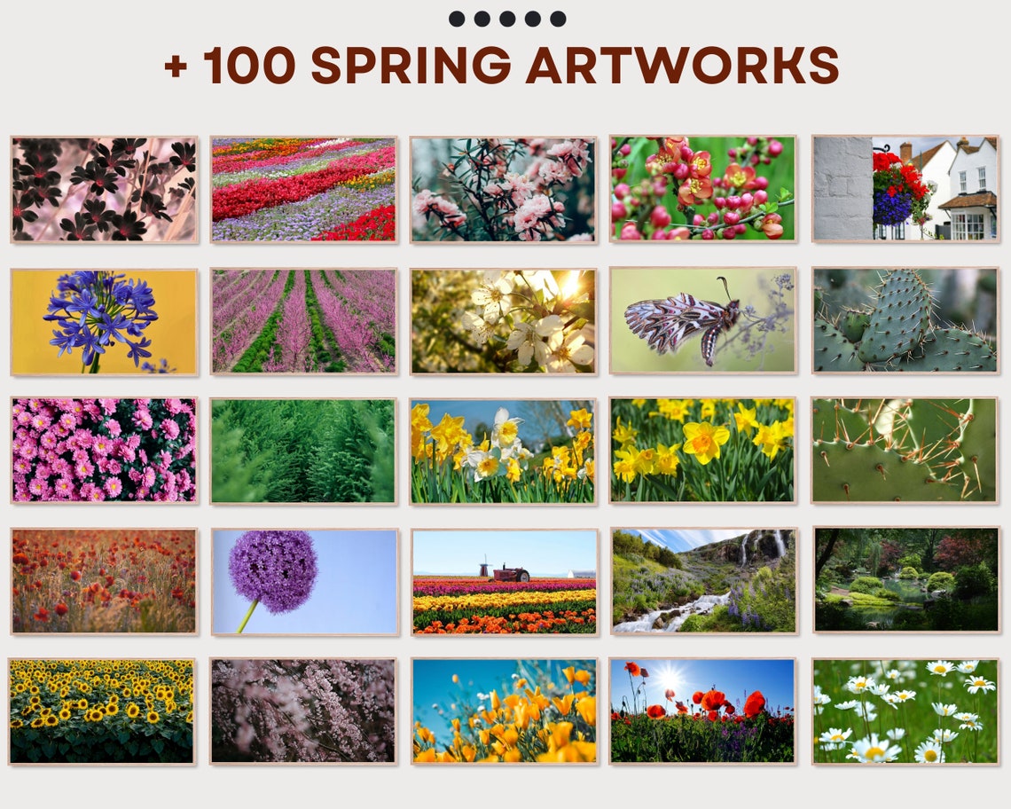 Frame TV Art Set of +100 the Spring Collection | Frame Tv Art Spring ...