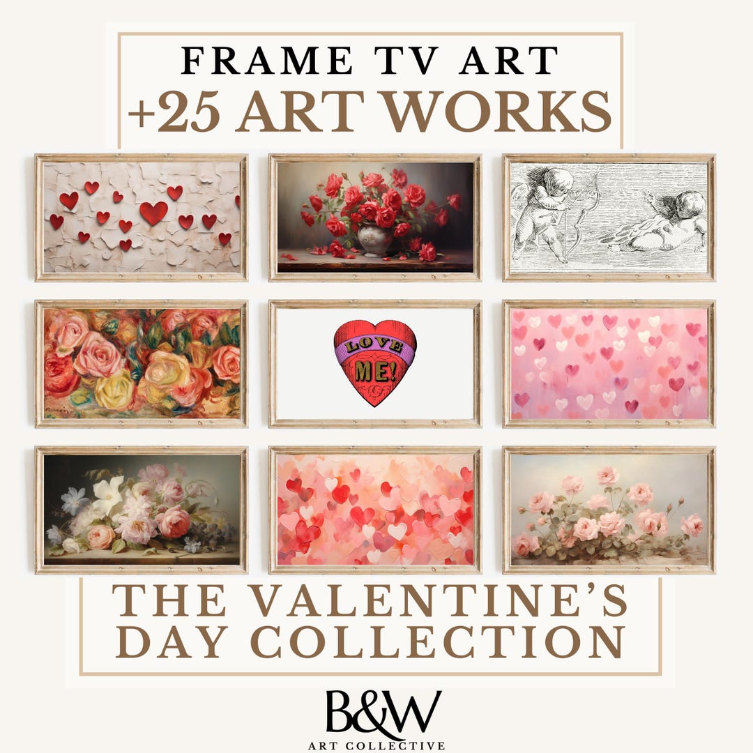 Frame TV Art Set of +25 the Valentine's Day Collection | Frame Tv Art ...