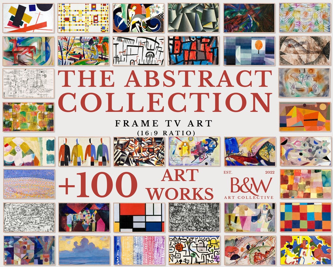 Frame TV Art Set of +100 | Vintage Abstract Art | 130 Files Included ...
