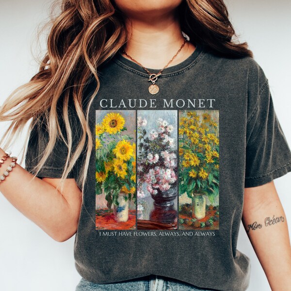 Mens Claude Monet Shirt - Etsy