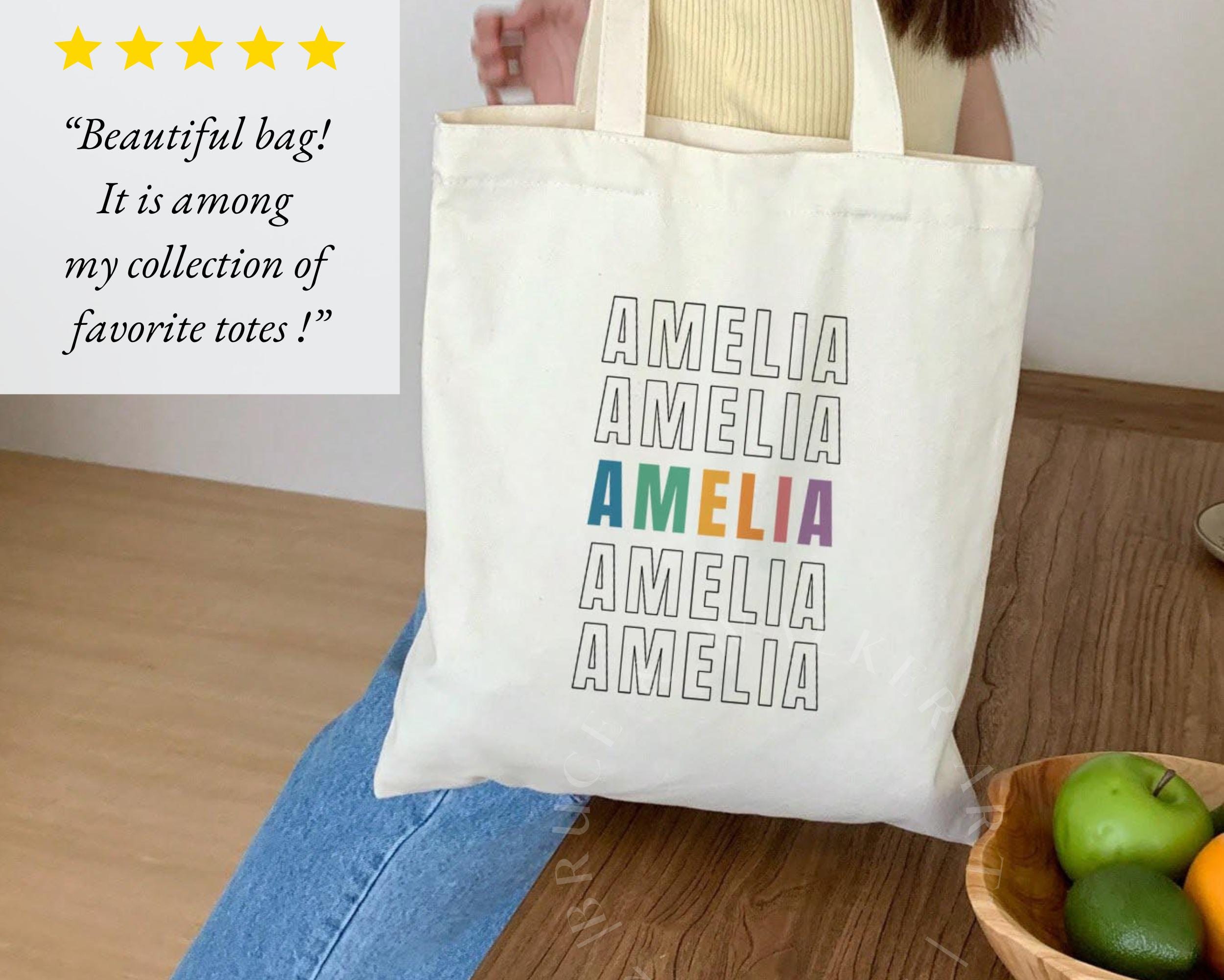 Personalized Name Tote Bag, Personalized Totes, Custom Name Tote Bag ...
