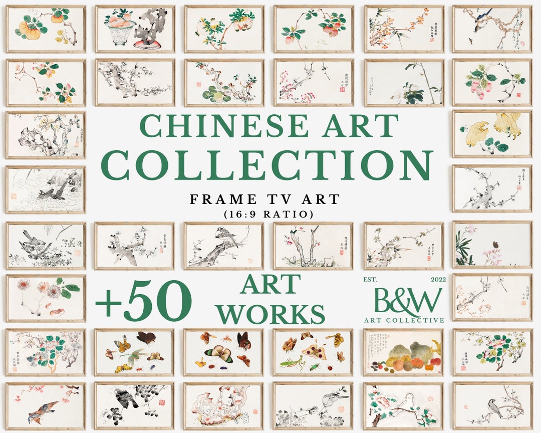 Frame TV Art Set of +50 | Chinese Art Collection| Frame Tv Chinese Art ...