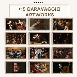 Frame TV Art Set of +15 the Caravaggio Collection | Frame Tv Art ...