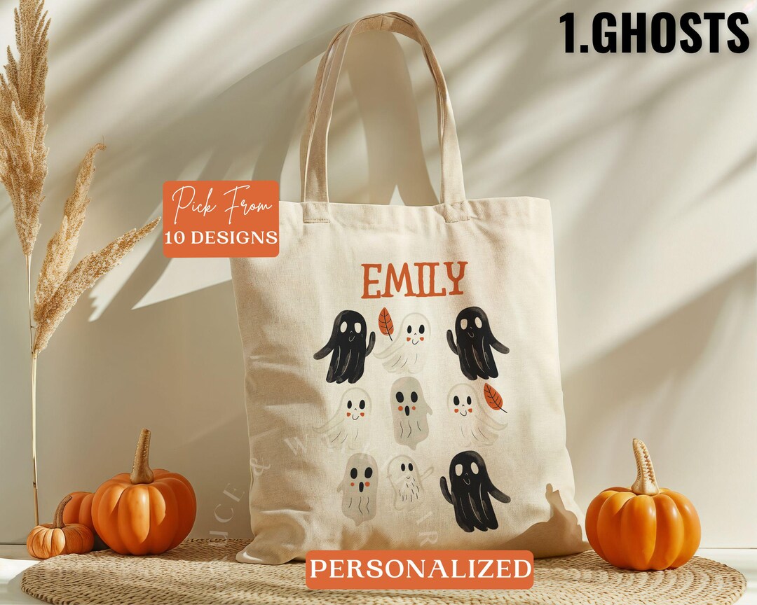 Trick or Treat Bag, Personalized Trick or Treat Bag, Custom Name ...