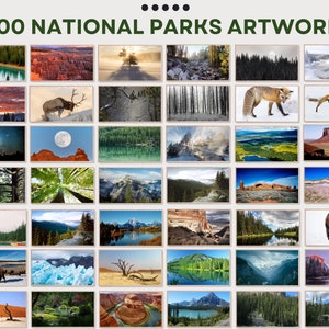 Frame TV Art Set of +100 | National Parks Collection| Frame Tv National ...