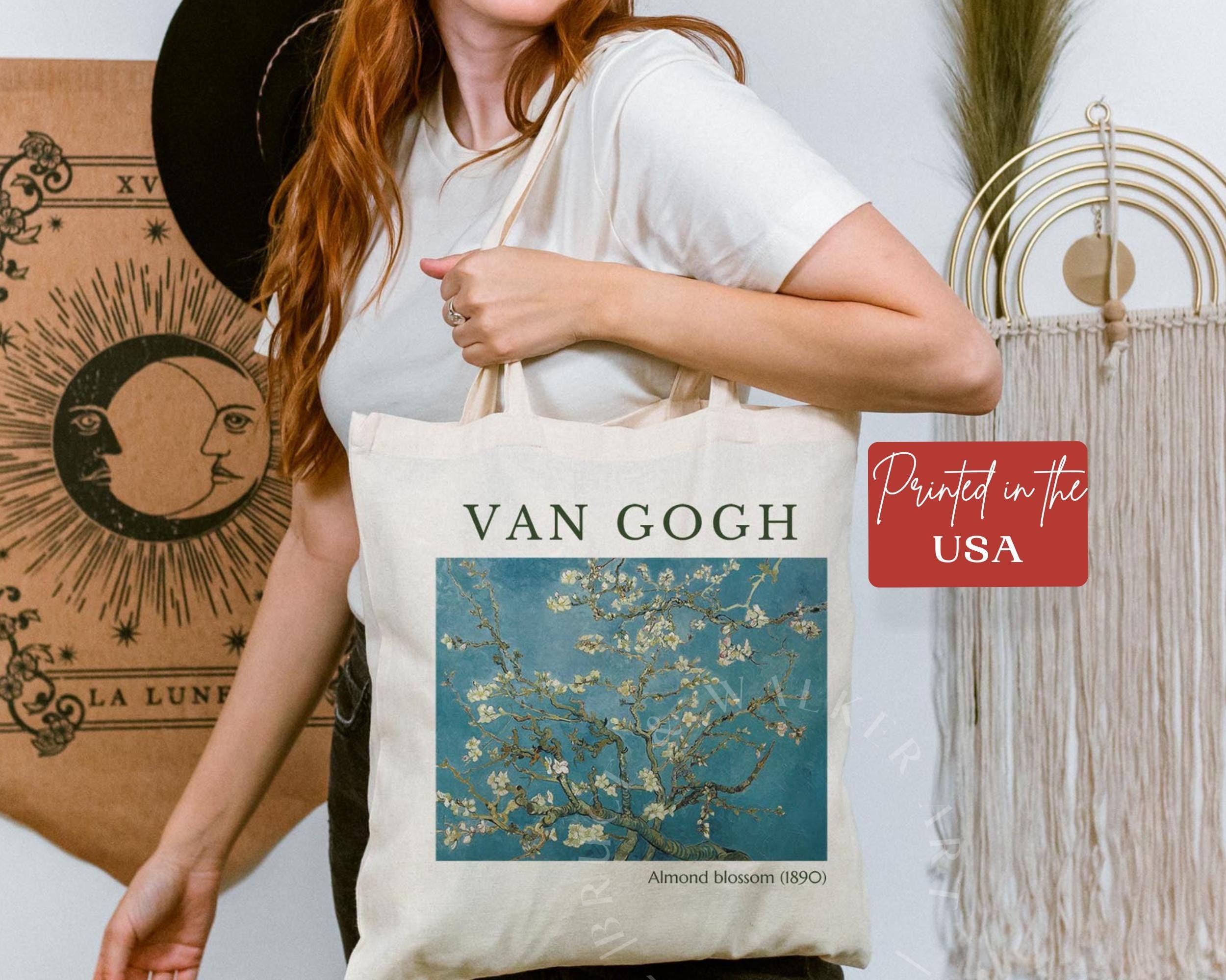Van Gogh Tote Bag, Almond Blossom Tote Bag, Tote Bag Van Gogh, Art ...